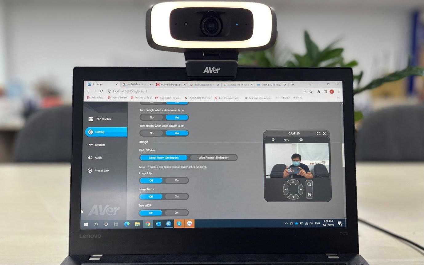 Camera hội nghị nhỏ gọn 4K AVer CAM130